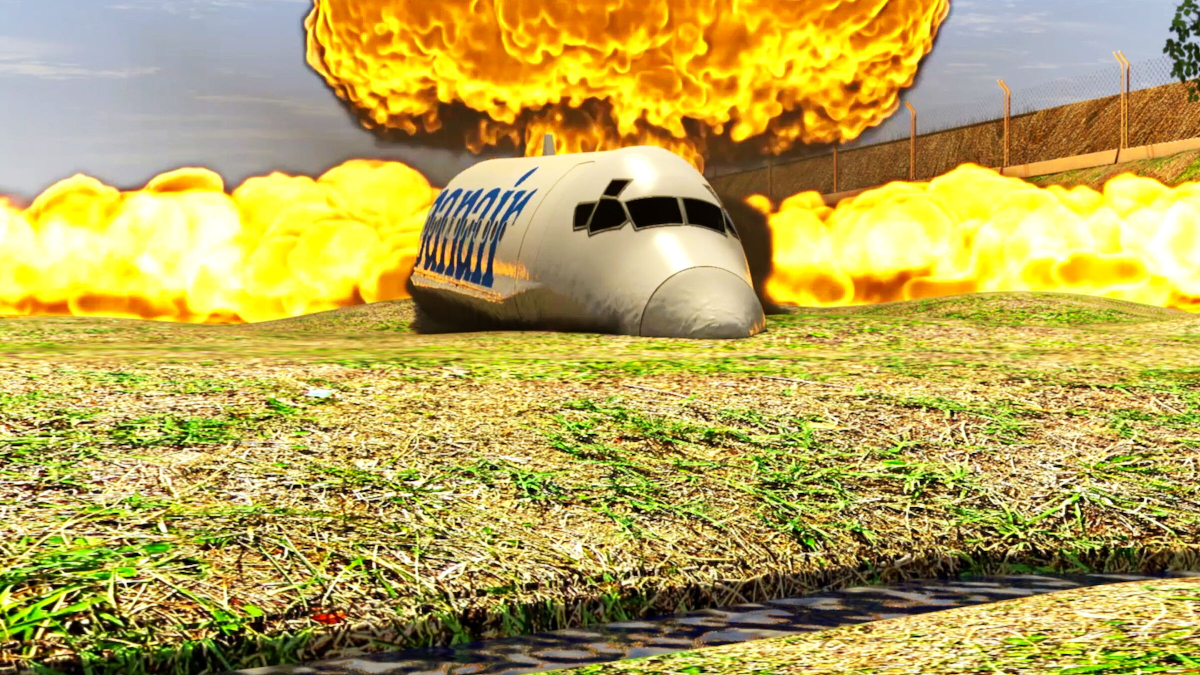 Plane Crash Animated